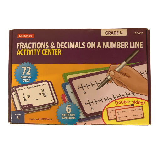 Lakeshore Fractions Decimals On A Number Line Activity Center
